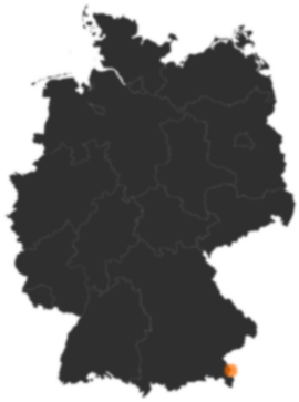 Freilassing an der deutsch-österreichischen Grenze (Bayern) - Stadtplan ...