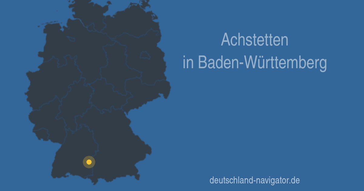 Achstetten in Baden-Württemberg - Karte, Infos und Wissenswertes über ...