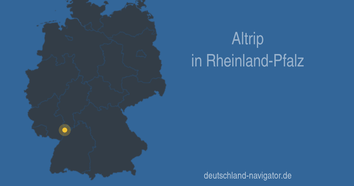 Altrip in Rheinland-Pfalz - Karte, Infos und Wissenswertes über Altrip