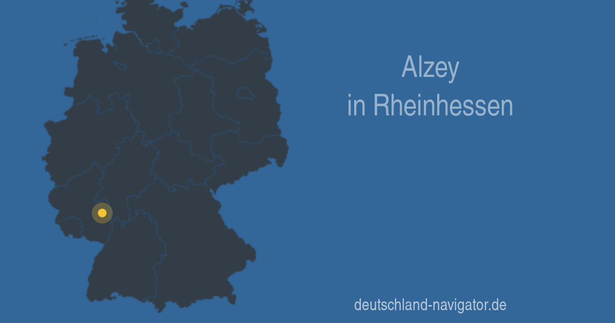 Alzey in Rheinhessen (Rheinland-Pfalz) - Stadtplan, Routenplaner und mehr