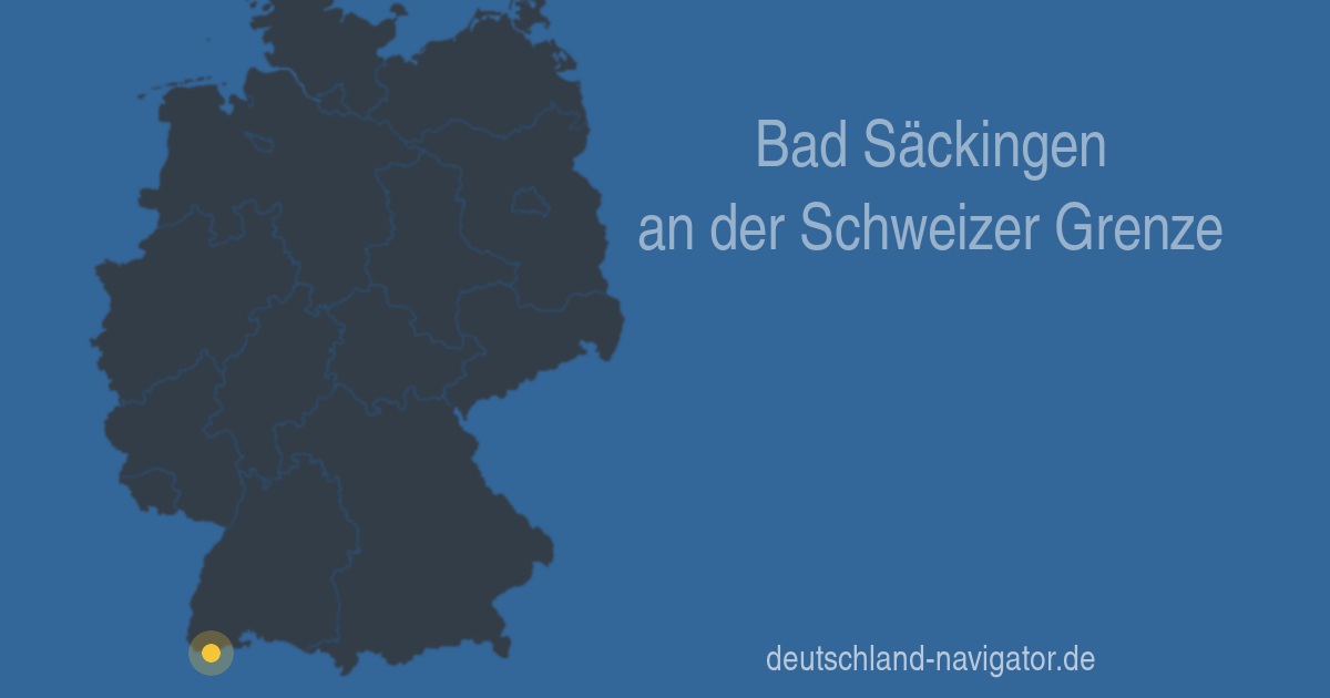 Bad Säckingen an der Schweizer Grenze (Baden-Württemberg) - Stadtplan ...
