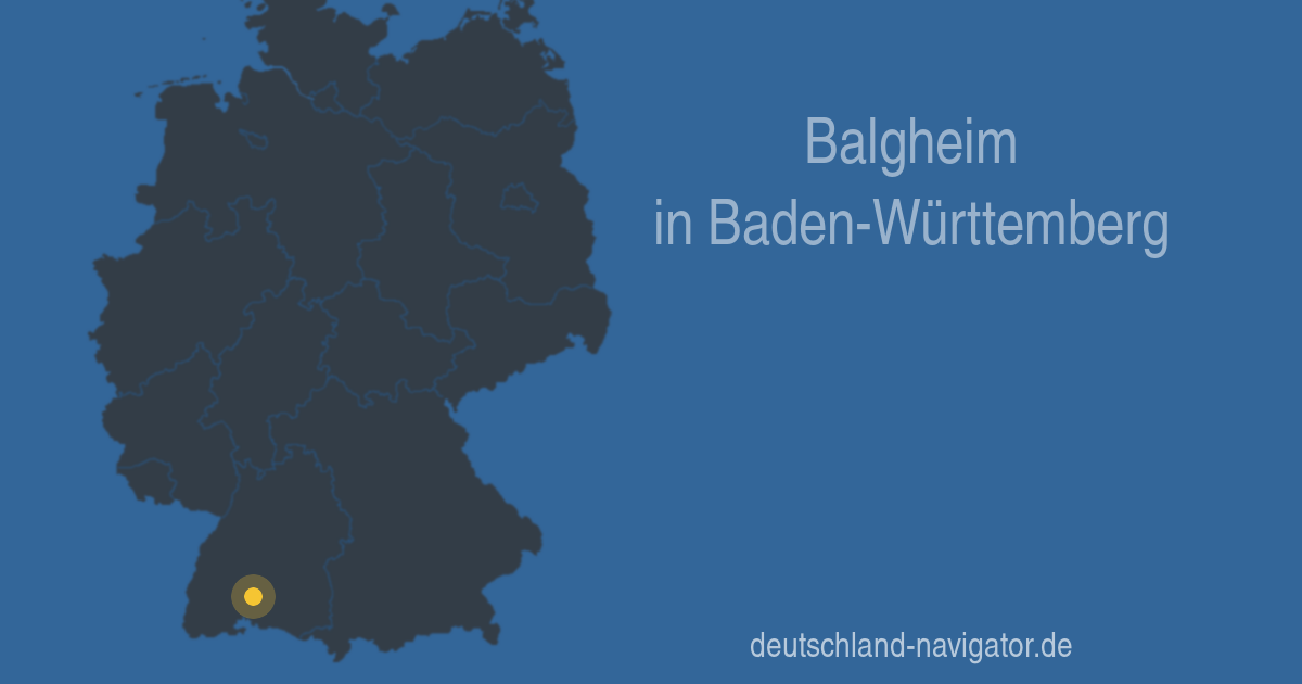 Balgheim in Baden-Württemberg - Karte, Infos und Wissenswertes über ...