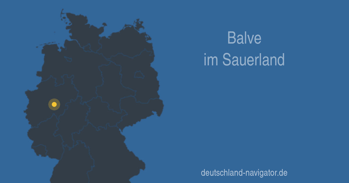 Balve im Sauerland (Nordrhein-Westfalen) - Stadtplan, Routenplaner und mehr