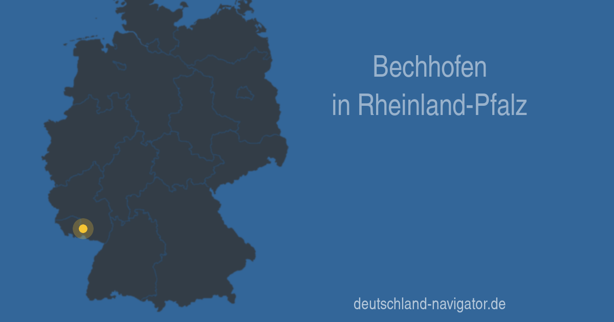 Bechhofen in Rheinland-Pfalz - Karte, Infos und Wissenswertes über ...