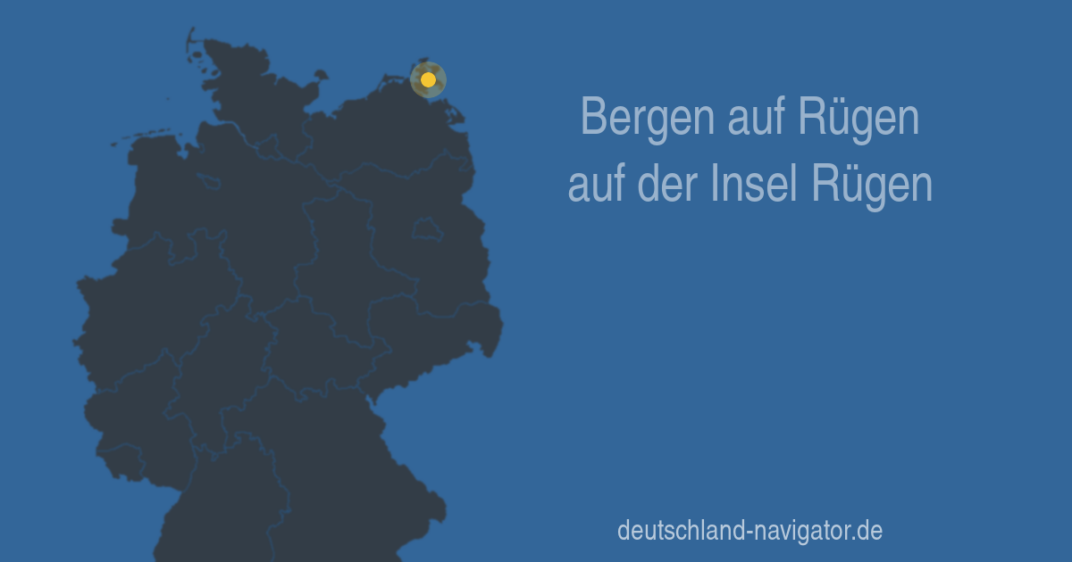 Bergen auf Rügen auf der Insel Rügen (Mecklenburg-Vorpommern ...