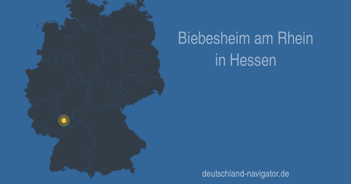 Biebesheim am Rhein in Hessen - Karte, Infos und Wissenswertes über ...