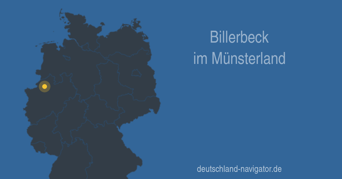 Billerbeck im Münsterland (Nordrhein-Westfalen) - Stadtplan ...