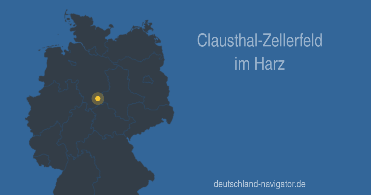 Clausthal-Zellerfeld im Harz (Niedersachsen) - Stadtplan, Routenplaner ...