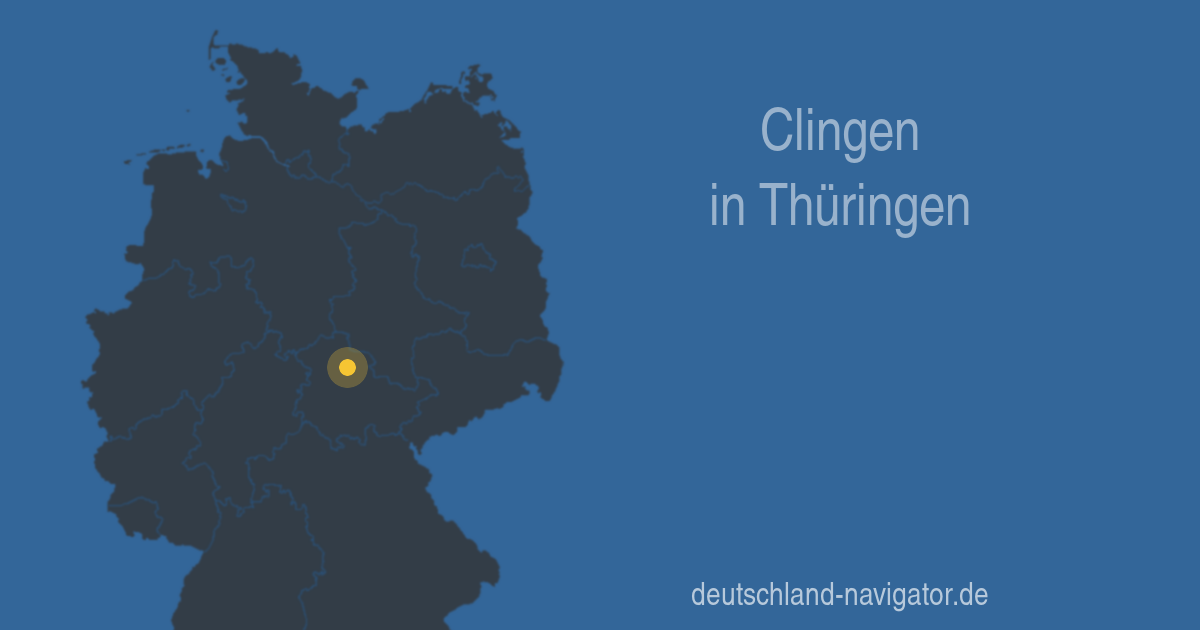 Clingen in Thüringen - Karte, Infos und Wissenswertes über Clingen