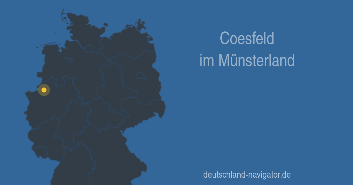 Coesfeld im Münsterland (Nordrhein-Westfalen) - Stadtplan, Routenplaner ...