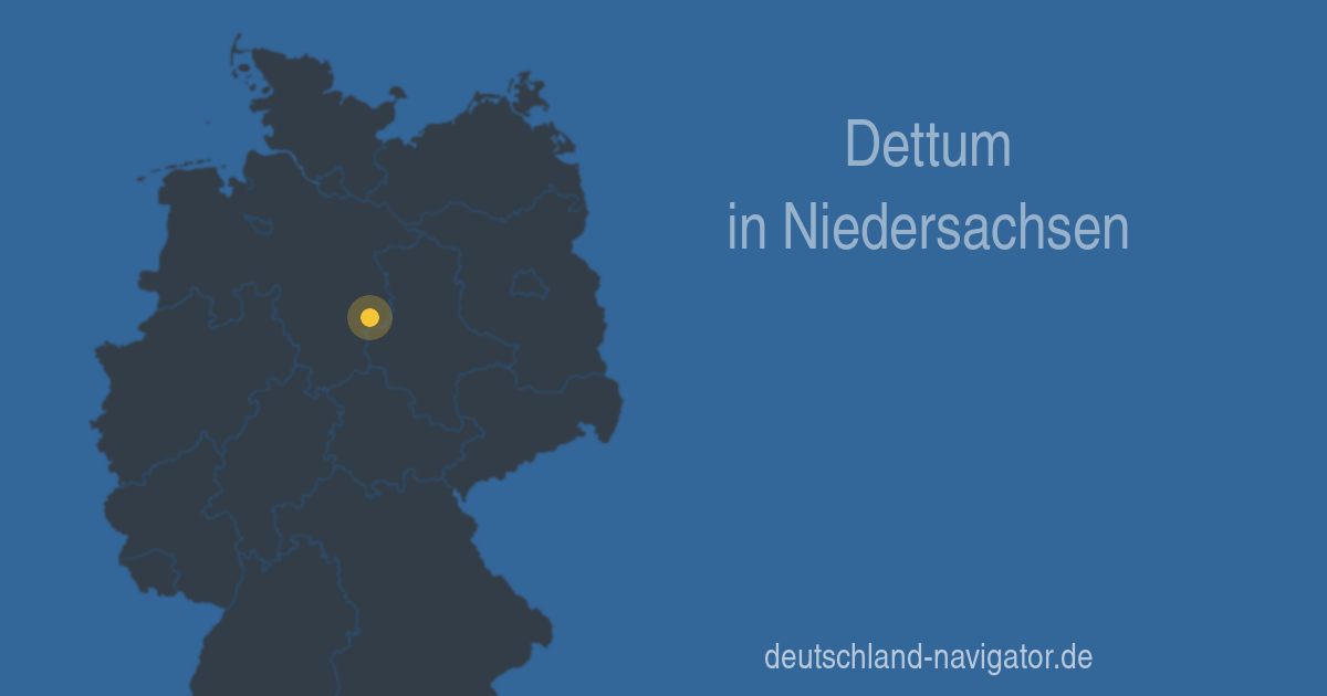 Dettum in Niedersachsen - Karte, Infos und Wissenswertes über Dettum