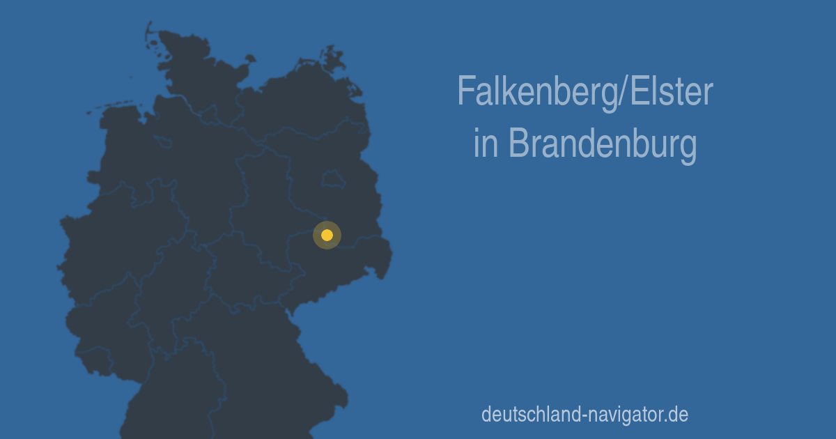 Falkenberg/Elster in Brandenburg - Karte, Infos und Wissenswertes über ...