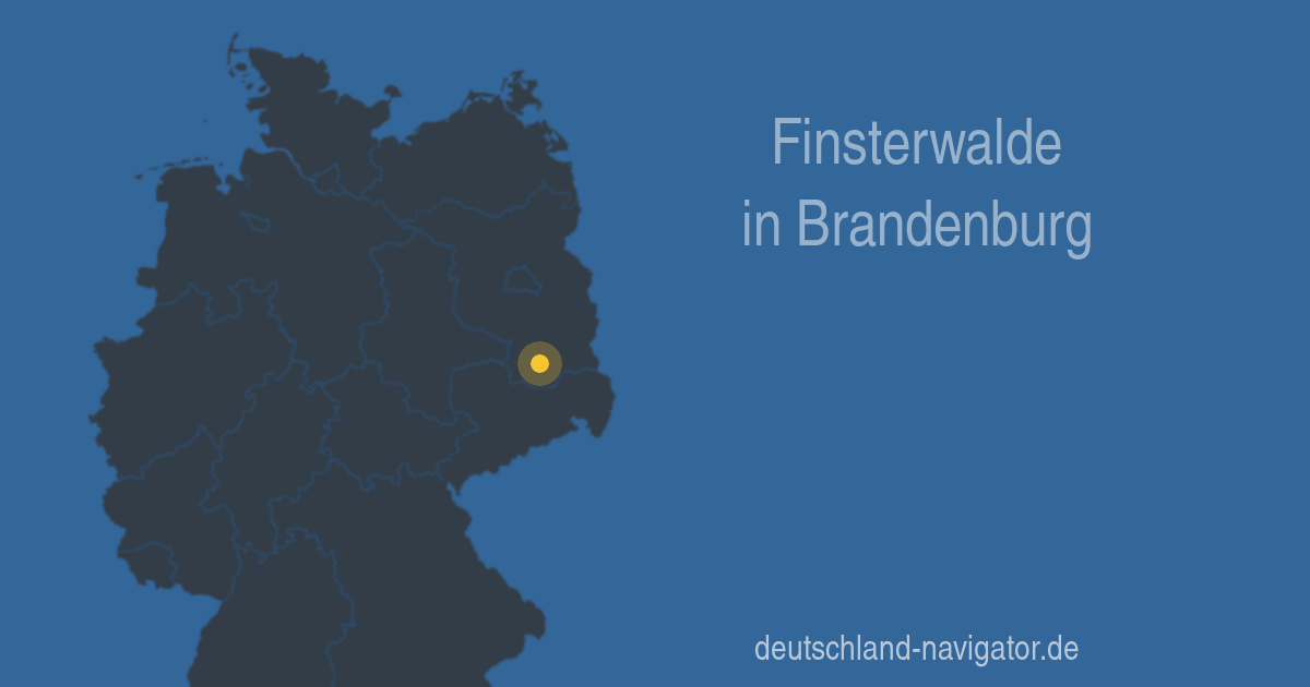 Finsterwalde in Brandenburg - Karte, Infos und Wissenswertes über ...