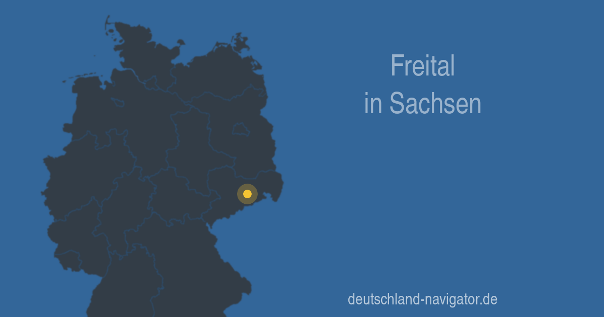 Freital in Sachsen - Karte, Infos und Wissenswertes über Freital
