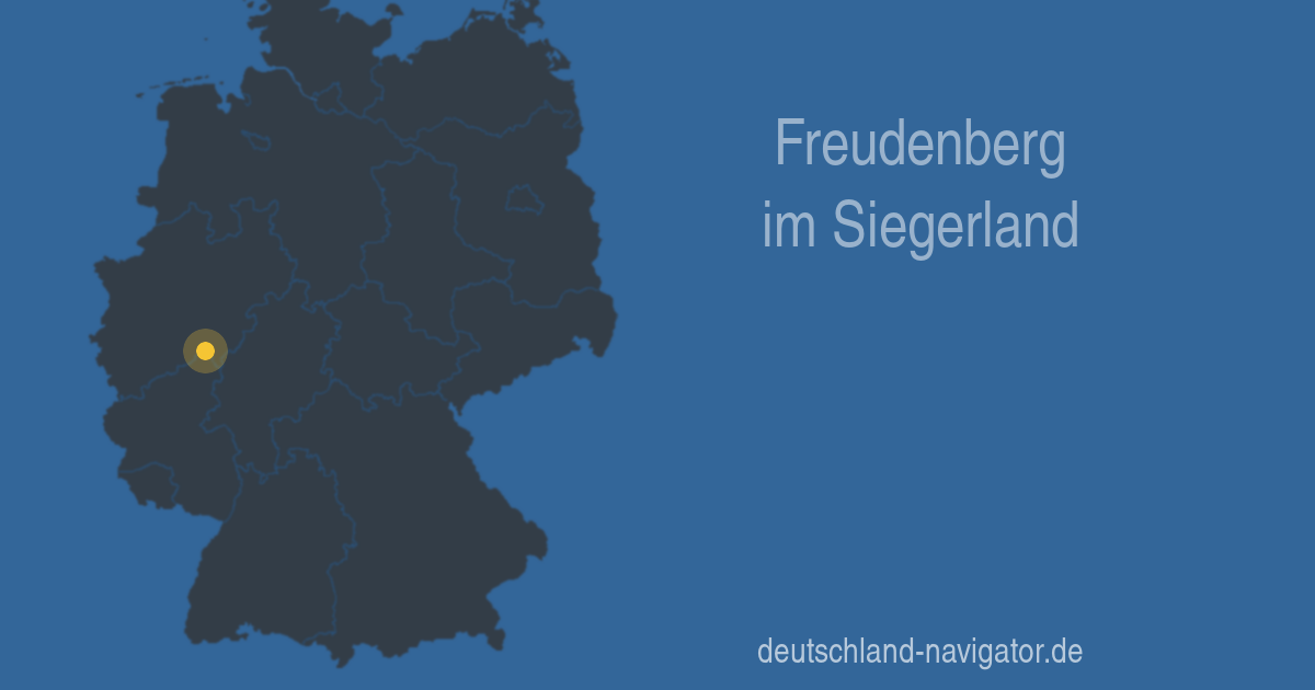 Freudenberg im Siegerland (Nordrhein-Westfalen) - Stadtplan ...