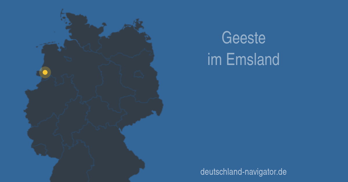 Geeste im Emsland (Niedersachsen) - Stadtplan, Routenplaner und mehr