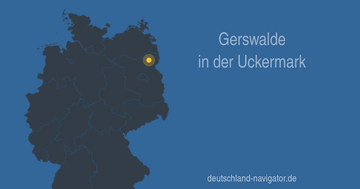 Gerswalde in der Uckermark (Brandenburg) - Stadtplan, Routenplaner und mehr