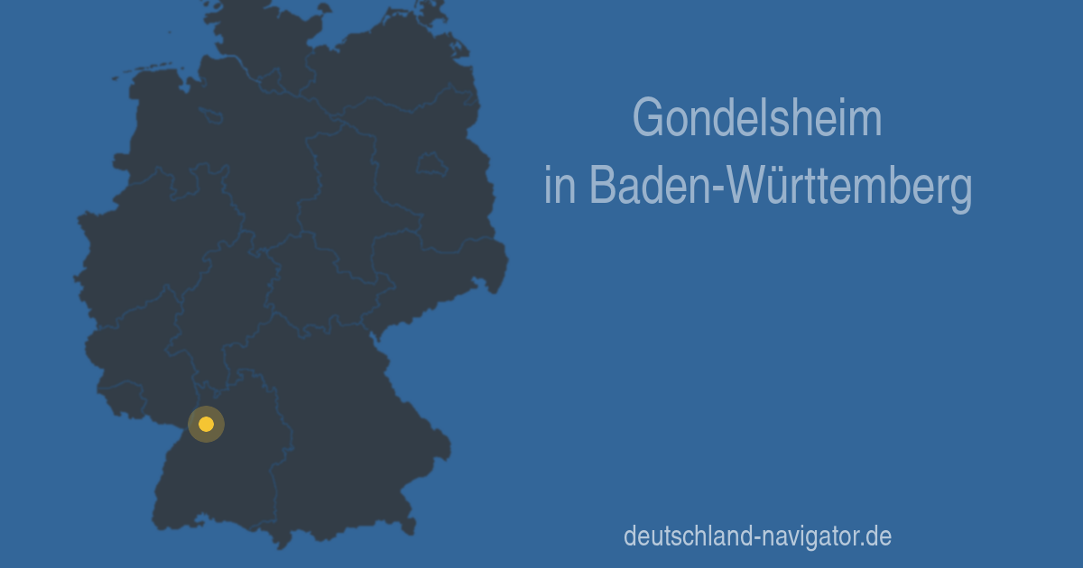 Gondelsheim in Baden-Württemberg - Karte, Infos und Wissenswertes über ...