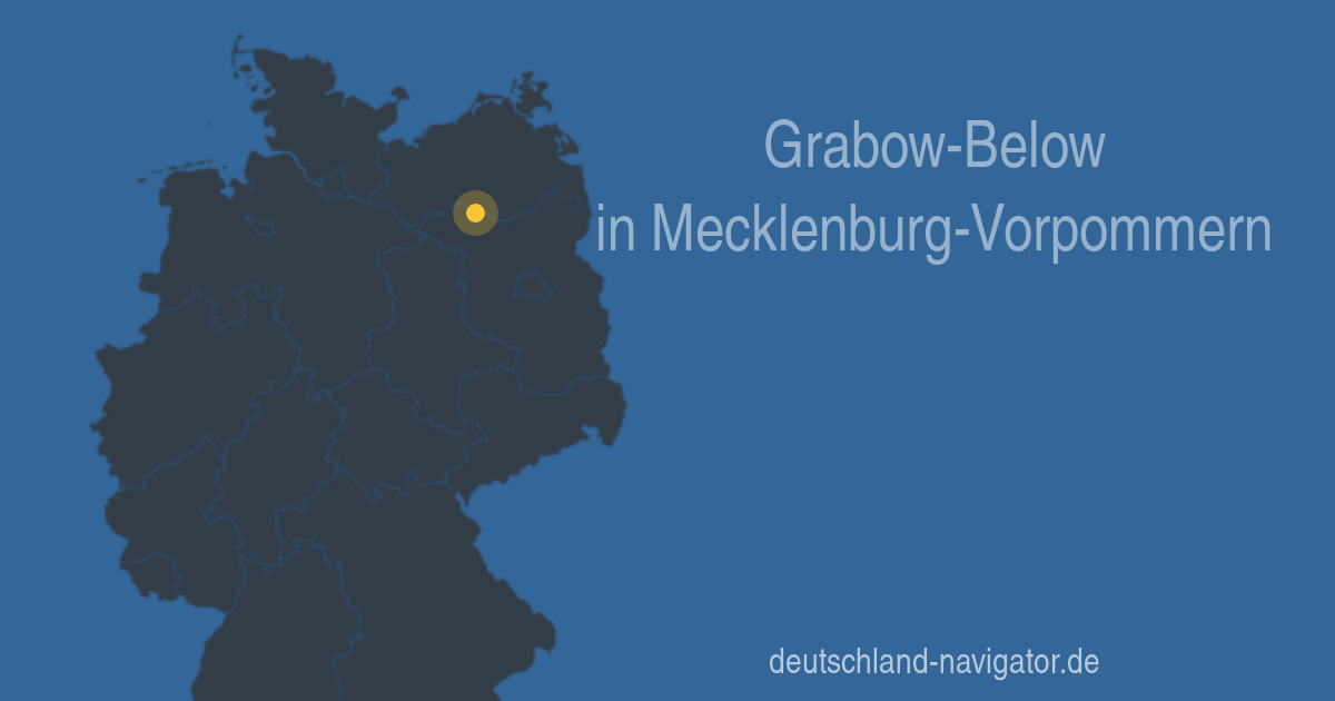 Grabow-Below in Mecklenburg-Vorpommern - Karte, Infos und Wissenswertes ...