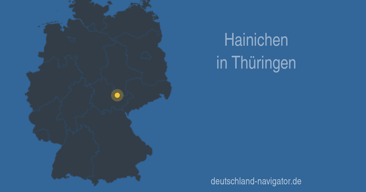 Hainichen in Thüringen - Karte, Infos und Wissenswertes über Hainichen