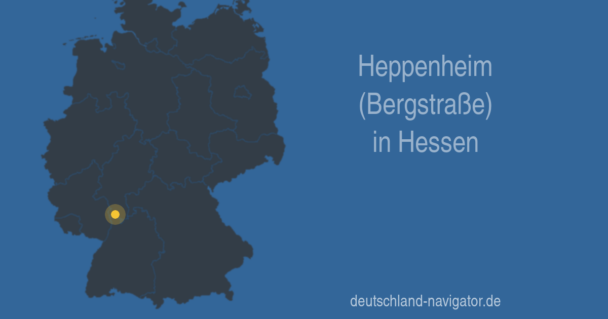 Heppenheim (Bergstraße) in Hessen - Karte, Infos und Wissenswertes über ...