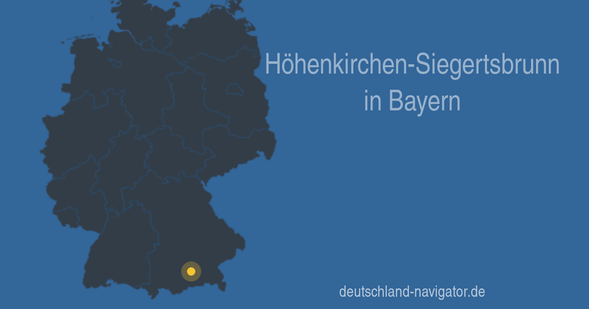 Höhenkirchen-Siegertsbrunn in Bayern - Karte, Infos und Wissenswertes ...