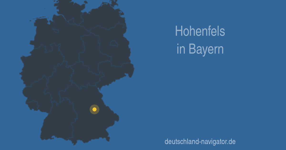 Hohenfels in Bayern - Karte, Infos und Wissenswertes über Hohenfels