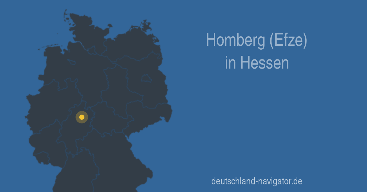 Homberg (Efze) in Hessen - Karte, Infos und Wissenswertes über Homberg