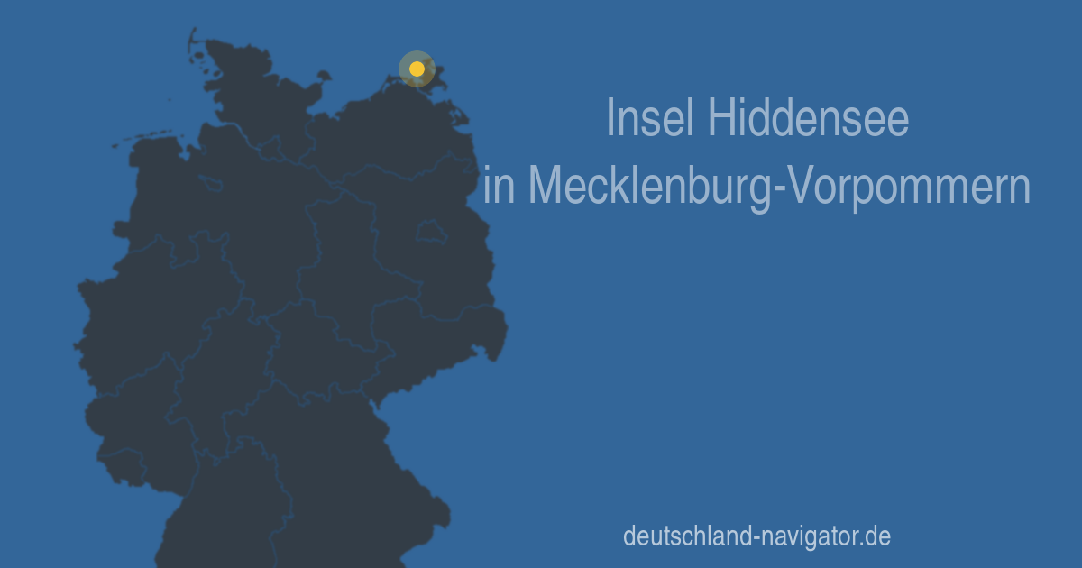 Insel Hiddensee in Mecklenburg-Vorpommern - Karte, Infos und ...