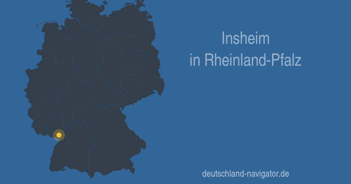 Insheim in Rheinland-Pfalz - Karte, Infos und Wissenswertes über Insheim