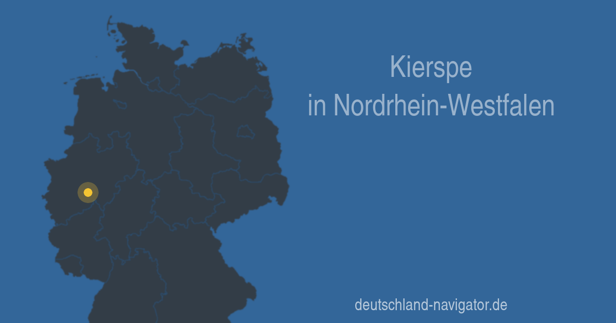 Kierspe in Nordrhein-Westfalen - Karte, Infos und Wissenswertes über ...