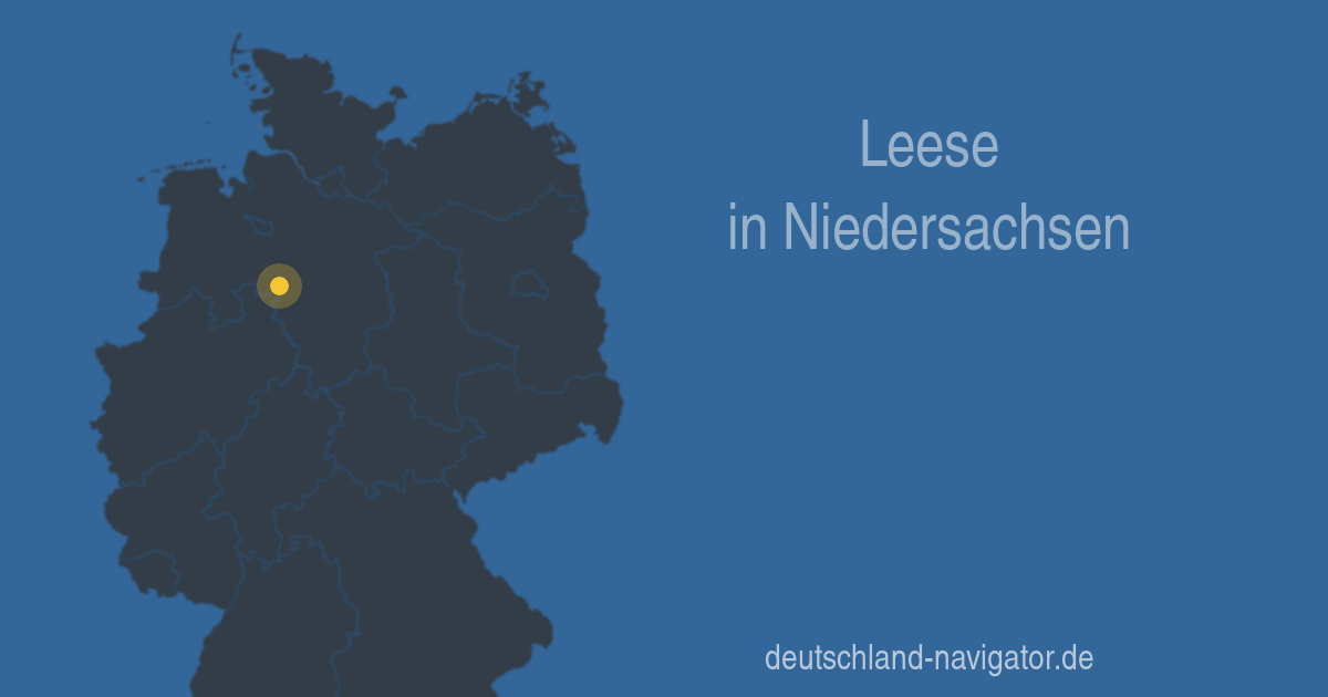Leese in Niedersachsen - Karte, Infos und Wissenswertes über Leese