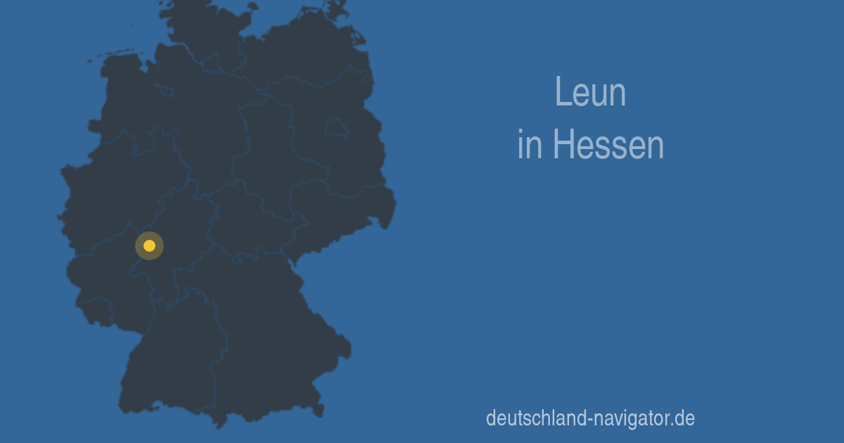 Leun in Hessen - Karte, Infos und Wissenswertes über Leun