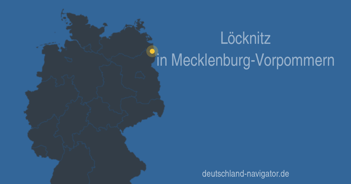 Löcknitz in Mecklenburg-Vorpommern - Karte, Infos und Wissenswertes ...