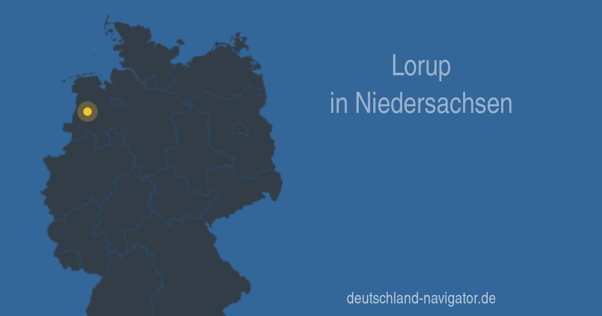 Lorup in Niedersachsen - Karte, Infos und Wissenswertes über Lorup