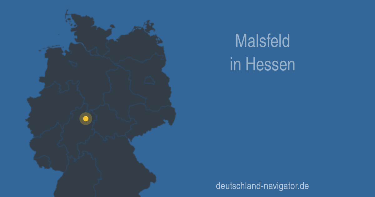 Malsfeld in Hessen - Karte, Infos und Wissenswertes über Malsfeld
