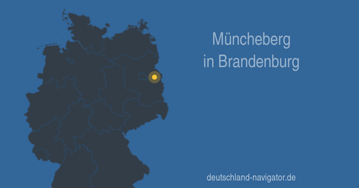 Müncheberg in Brandenburg - Karte, Infos und Wissenswertes über Müncheberg