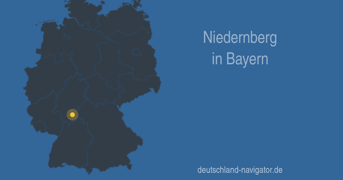 Niedernberg in Bayern - Karte, Infos und Wissenswertes über Niedernberg