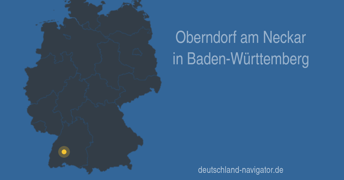 Oberndorf am Neckar in Baden-Württemberg - Karte, Infos und ...