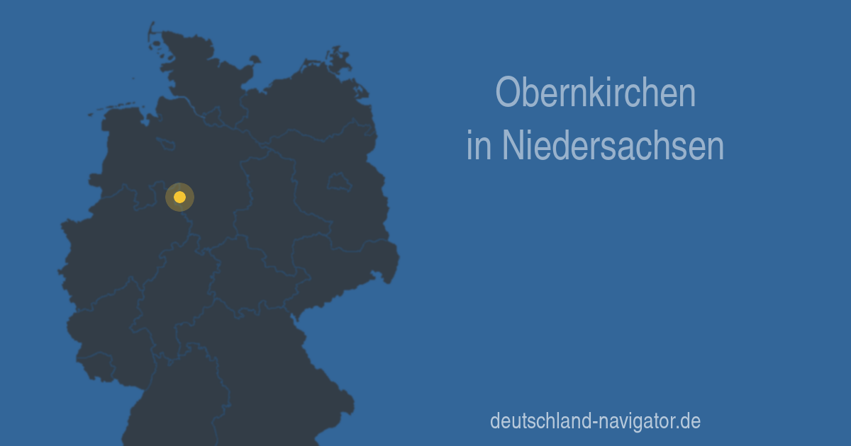 Obernkirchen in Niedersachsen - Karte, Infos und Wissenswertes über ...