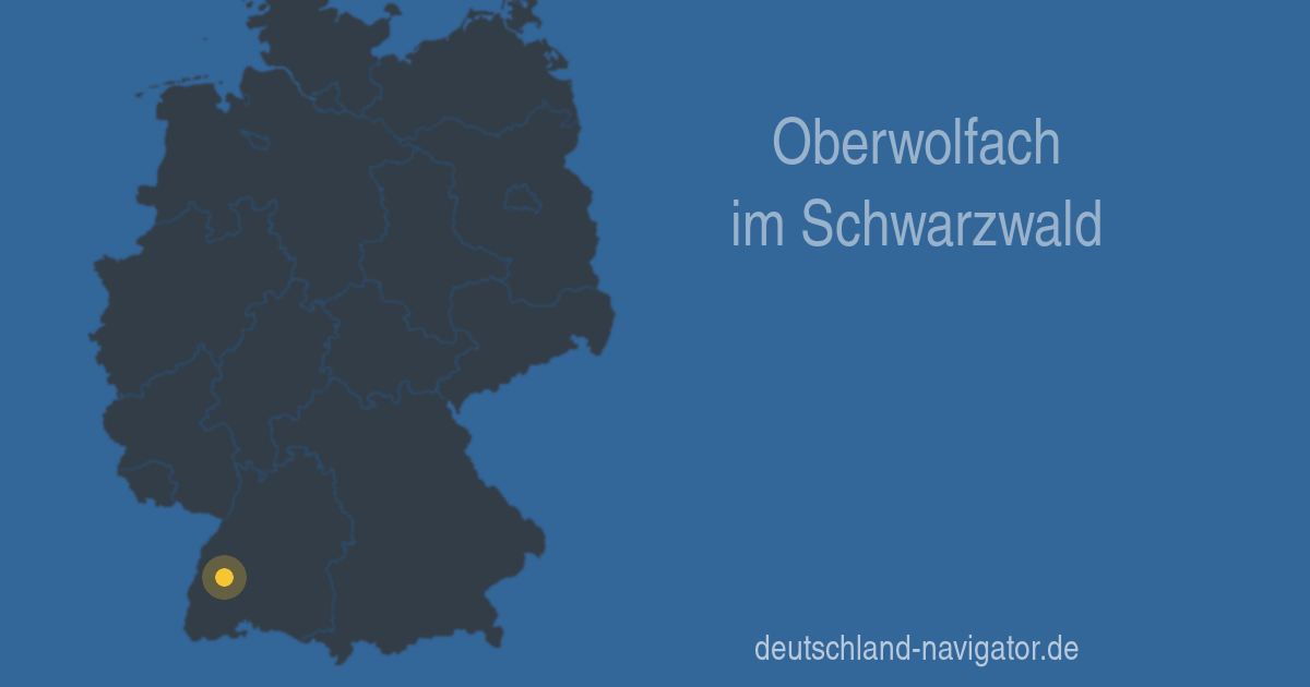 Oberwolfach im Schwarzwald (Baden-Württemberg) - Stadtplan ...