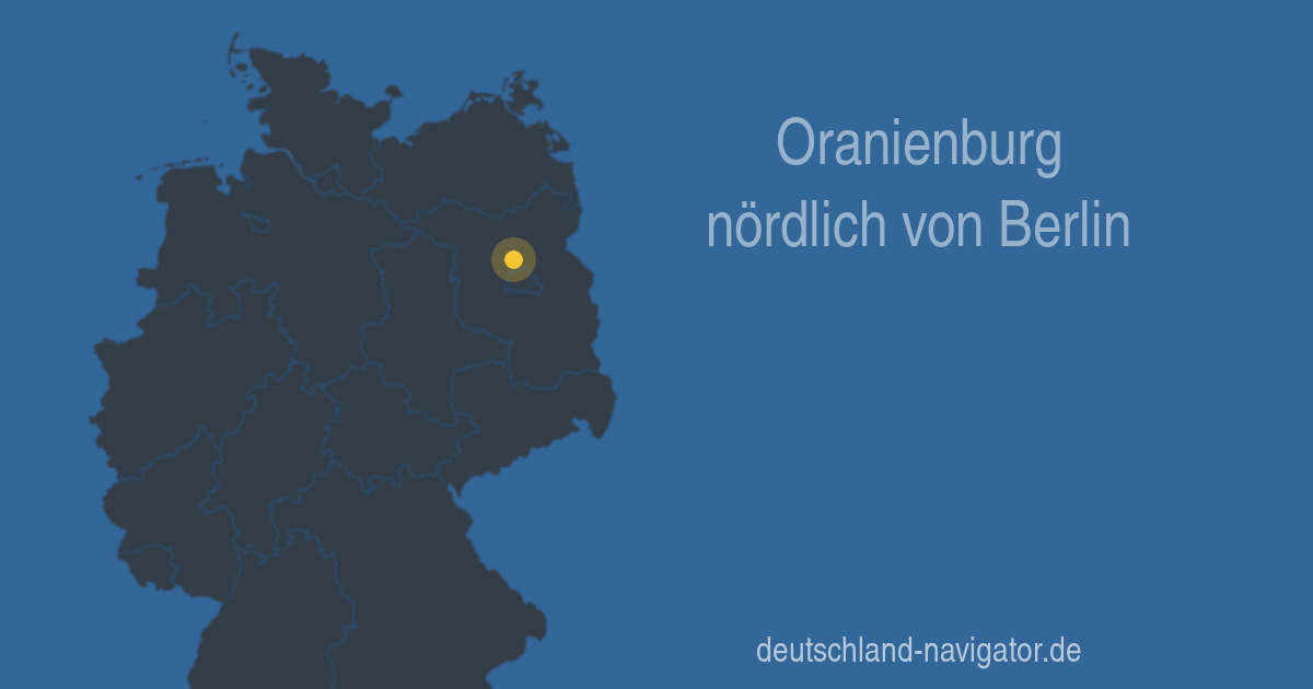 Oranienburg nördlich von Berlin (Brandenburg) - Stadtplan, Routenplaner ...