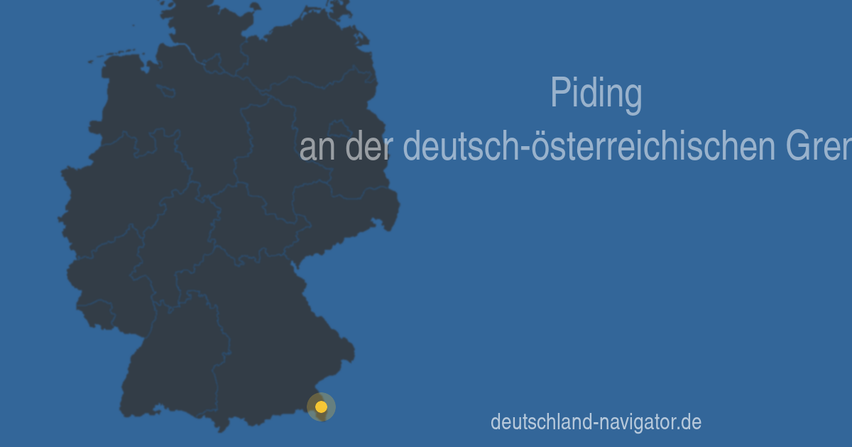 Piding an der deutsch-österreichischen Grenze (Bayern) - Stadtplan ...
