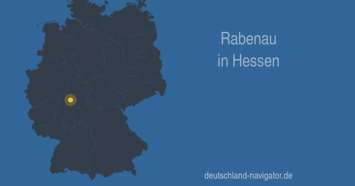 Rabenau in Hessen - Karte, Infos und Wissenswertes über Rabenau