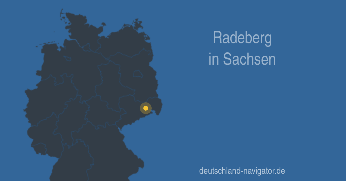 Radeberg in Sachsen - Karte, Infos und Wissenswertes über Radeberg