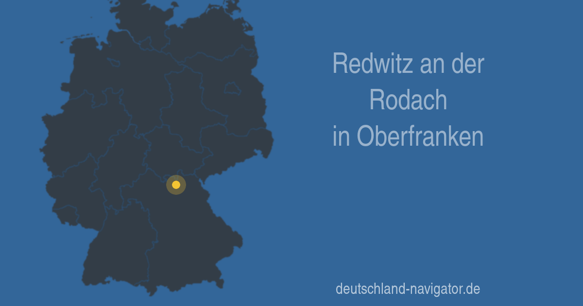 Redwitz an der Rodach in Oberfranken (Bayern) - Stadtplan, Routenplaner ...