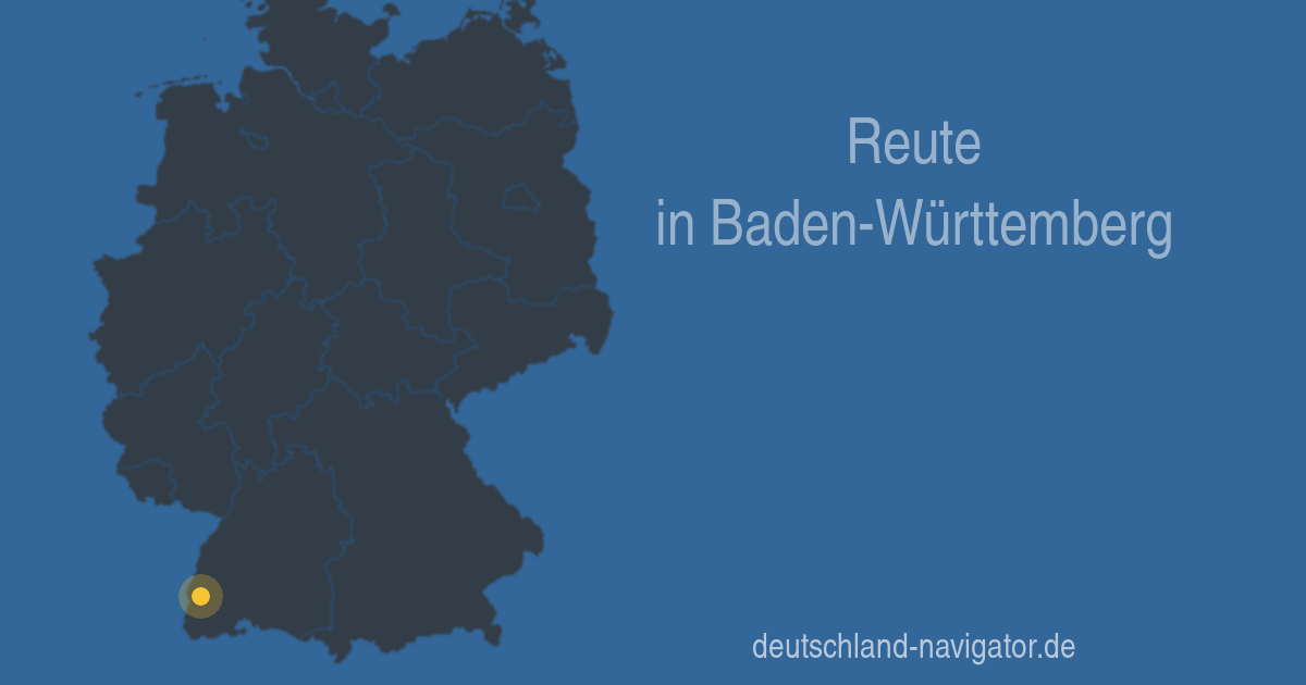Reute in Baden-Württemberg - Karte, Infos und Wissenswertes über Reute