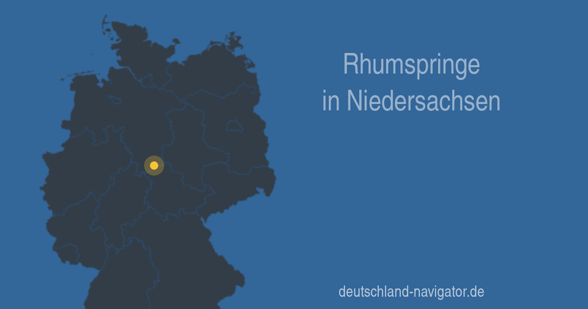 Rhumspringe in Niedersachsen - Karte, Infos und Wissenswertes über ...