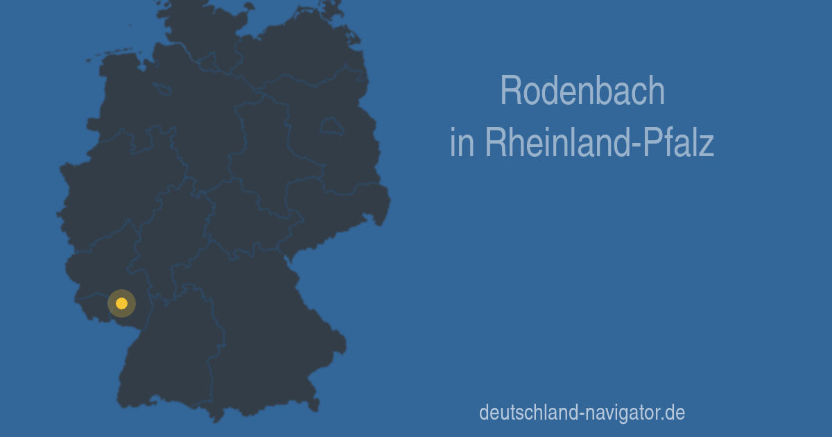 Rodenbach in Rheinland-Pfalz - Karte, Infos und Wissenswertes über ...