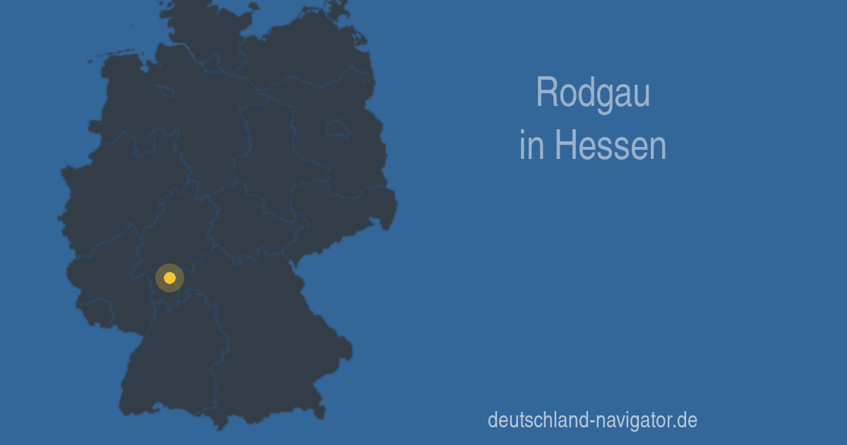 Rodgau in Hessen - Karte, Infos und Wissenswertes über Rodgau